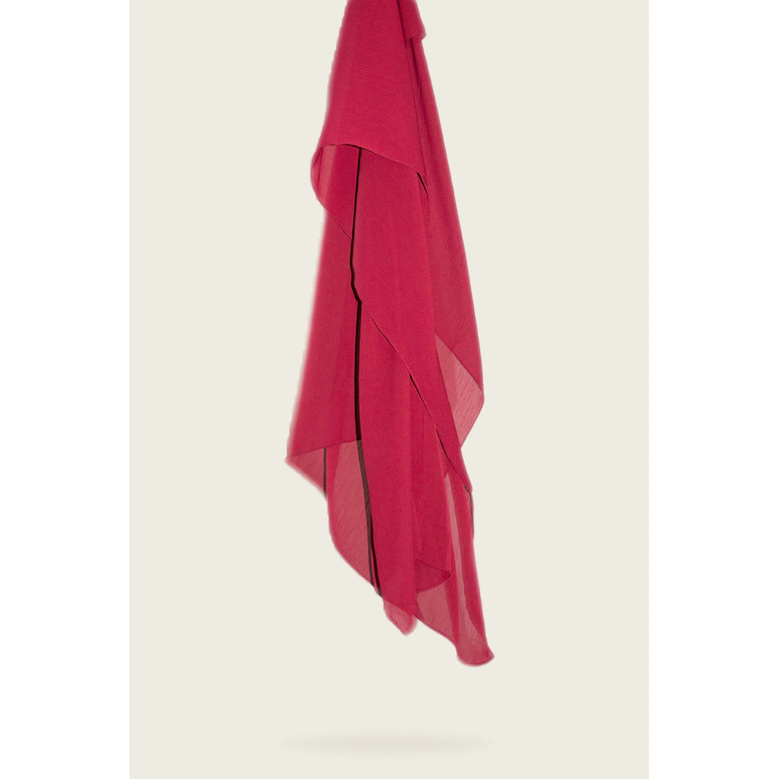 Textured Chiffon Deep Red Hijab Scarf – Modestia Collection